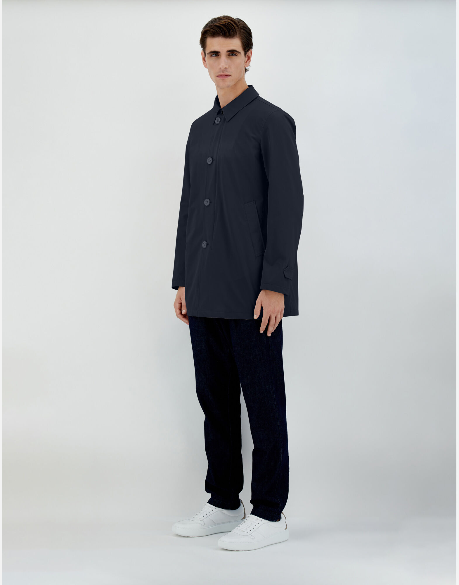 CITY LIFE RAINCOAT in Blue for Men | Herno® CITY LIFE RAINCOAT in Blue for Men | Herno®