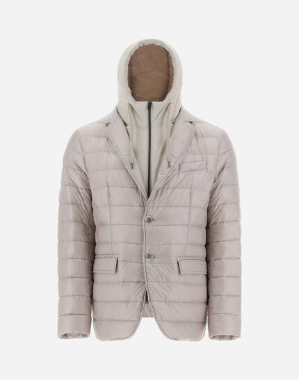 GIACCA PIUMINO + PETTORINA HERNO UOMO RESORT in Ice for Men | Herno®