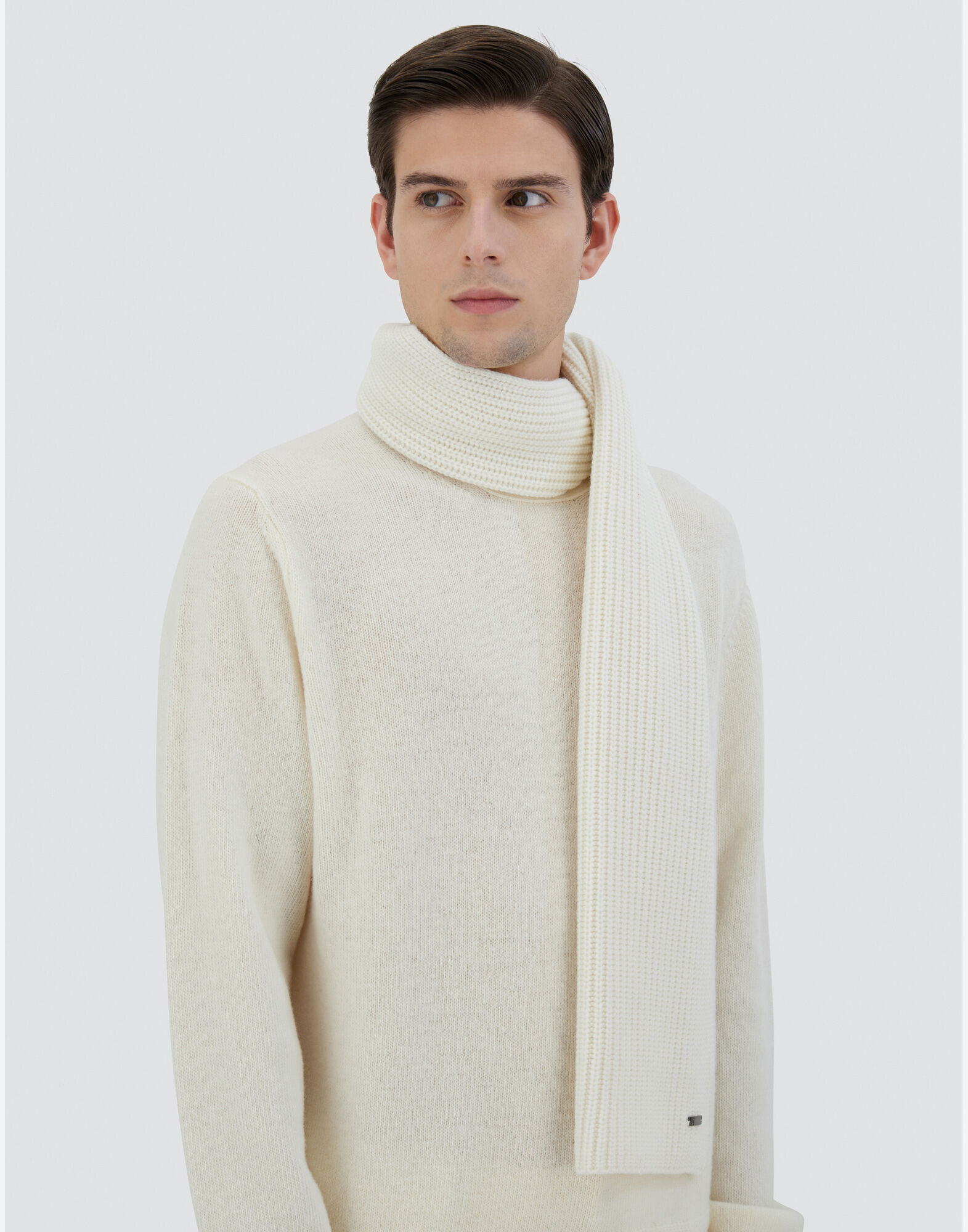 SCARF IN ETERNITY CASHMERE in White for Men Herno