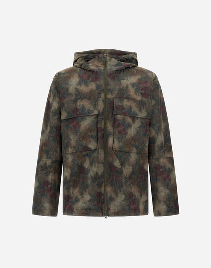 PARKA IN TROPICAL PATTERN RIPSTOP in Mud for Men | Herno®