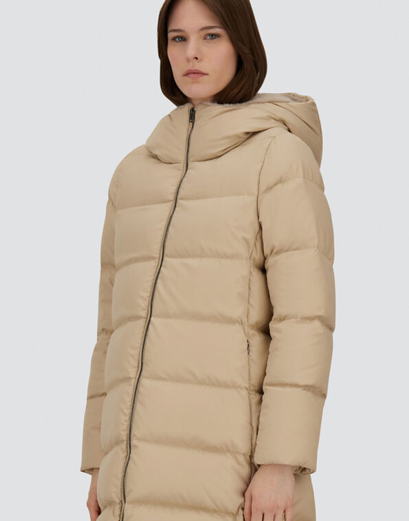 A-SHAPE JACKET IN ARENDELLE AND NEW LADY FAUX FUR in Light Beige for ...